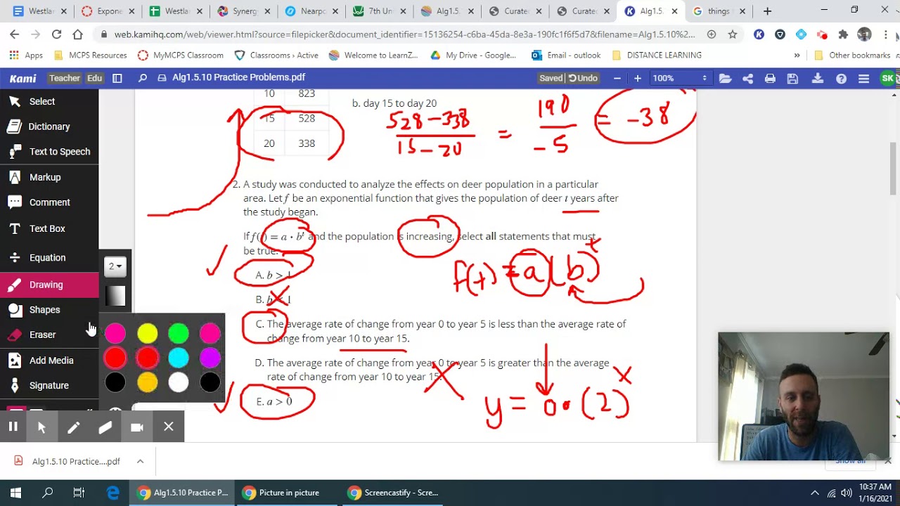 algebra unit 5 lesson 10 - YouTube