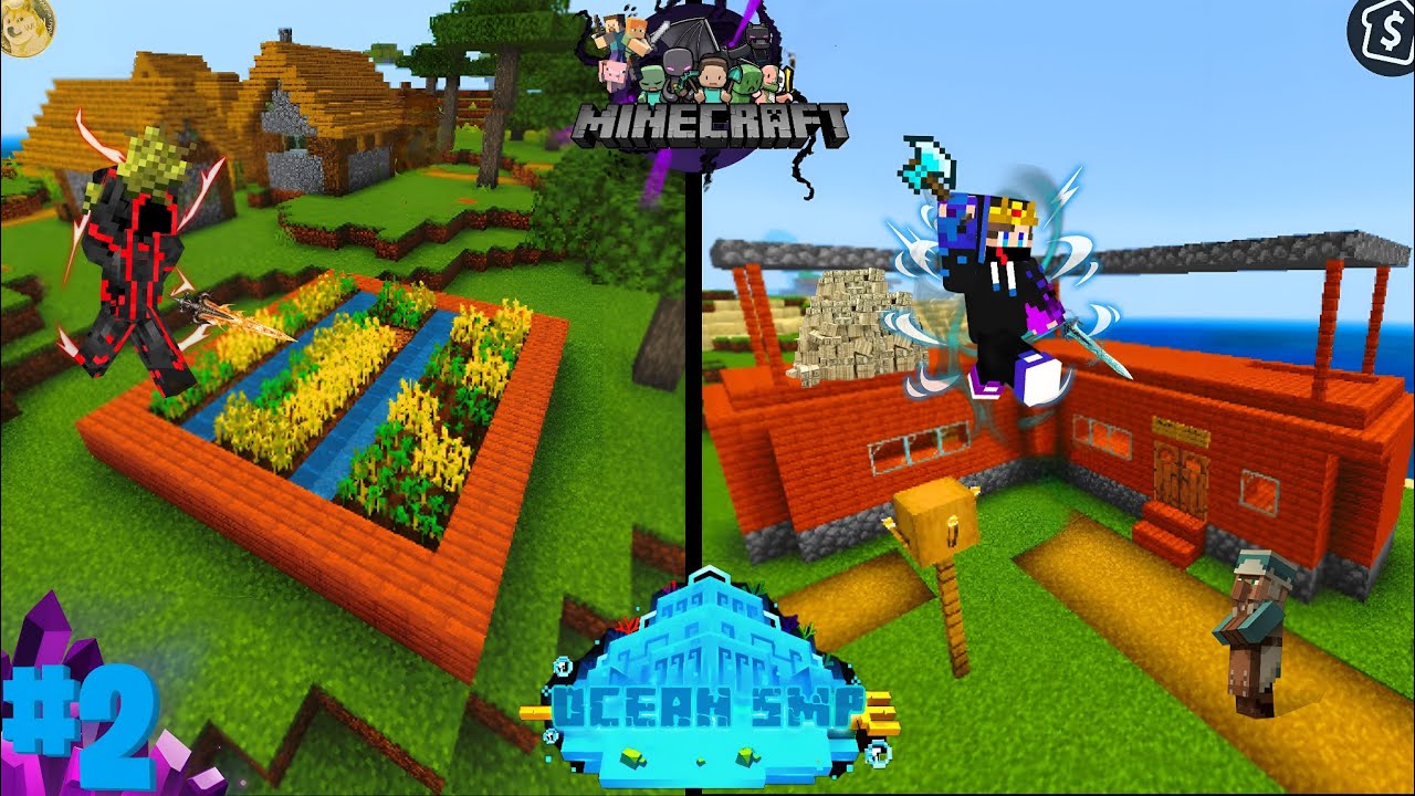 FOUND A MYSTERIOUS VILLAGE IN OCEAN SMP🏚️🤫|OCEAN SMP[S1 EPISODE~2] FT ...