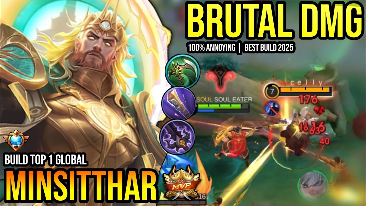 MINSITTHAR BEST BUILD 2025 | BUILD TOP 1 GLOBAL MINSITTHAR GAMEPLAY ...