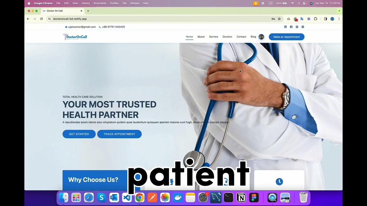 Full stack React project | Doctor management project - YouTube