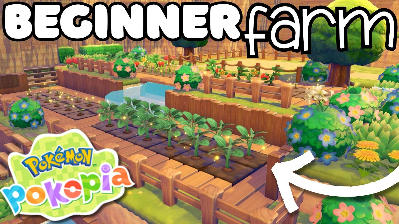 Pokopia Practical STARTER FARM | Self Watering, Layered Garden - YouTube