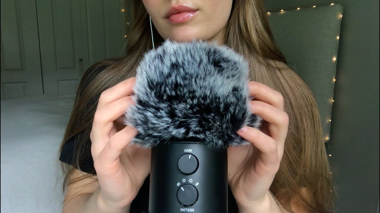 ASMR fluffy mic scratching & blowing on the mic🌬💫 - YouTube