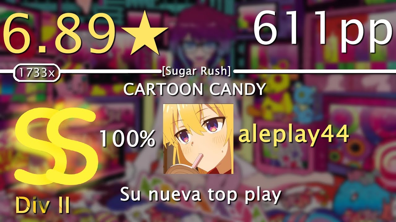osu!catch MX (Div II) | aleplay44 | 6.89⭐ Kobaryo - Cartoon Candy ...