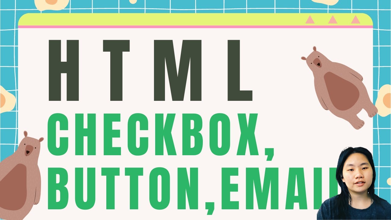 Tinateach HTML for beginners : Checkbox, Button, Date and More - YouTube