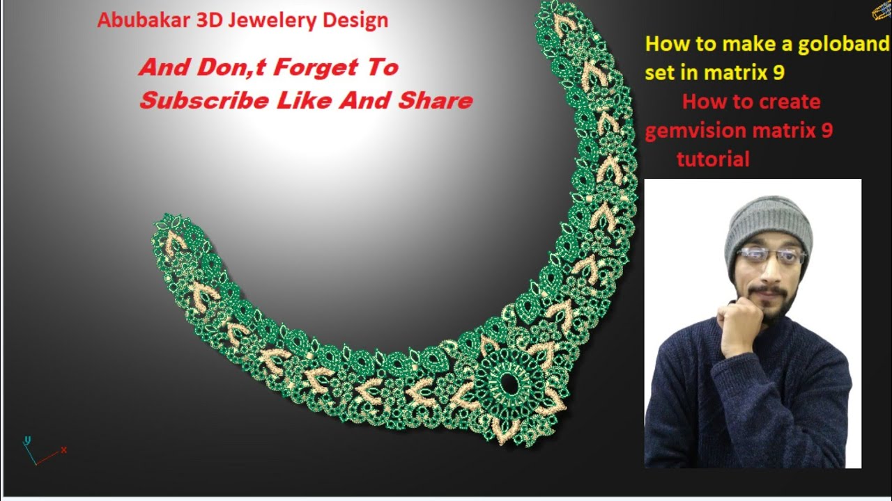 how to create a jewelery set design in matrix 9/how to make gemvision ...