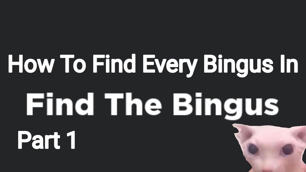 (Lazy Video) How to find every bingus in find the bingus part 1 - YouTube