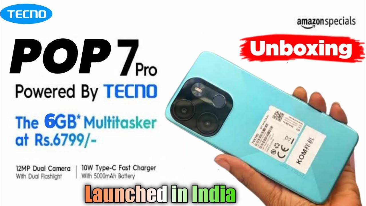 Tecno pop 7 pro - A best low budget king 😎 | 6gb ram | unboxing ...