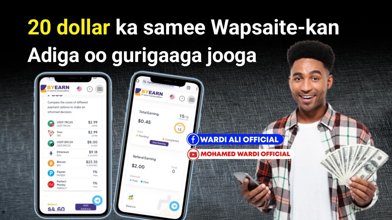 $20 Dollar ka samee Wapsaite-kan adiga oo gurigaaga jooga | KA ...