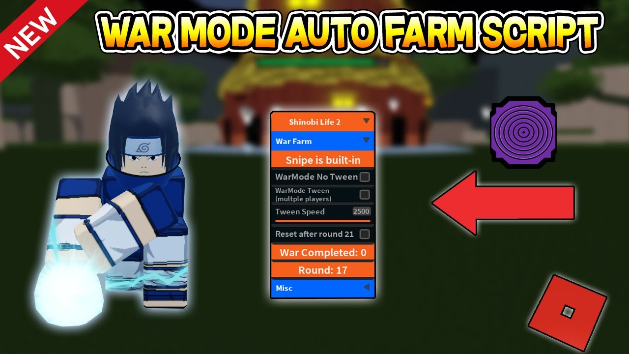 New OP War Mode Farm Script For Shinobi Life 2 (Auto Farm!) ROBLOX ...
