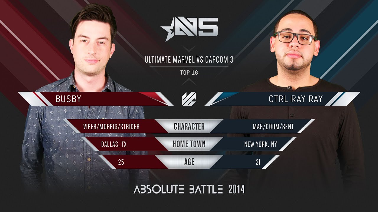 Absolute Battle 5 - UMvC3 - Busby vs CTRL Ray Ray - YouTube