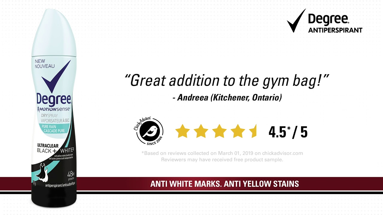 Degree Ultra Clear Black + White - Gym Testimonial EN - YouTube