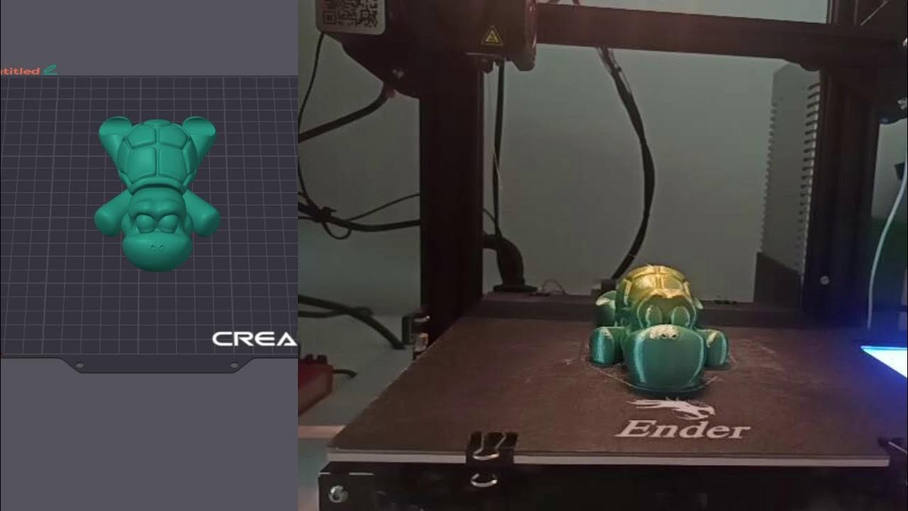 3d printing flexi turtle - YouTube