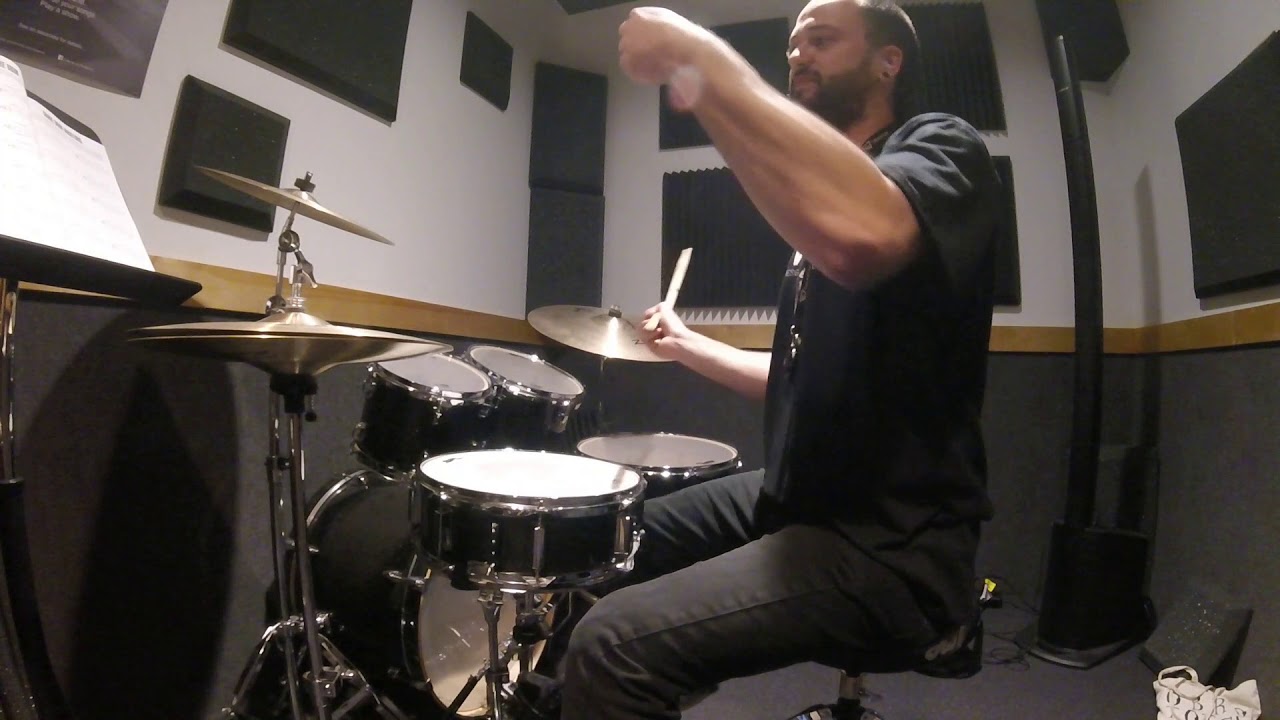 Beginner Drums: Lesson 33- Eighth Note Surf Rock Variations - YouTube