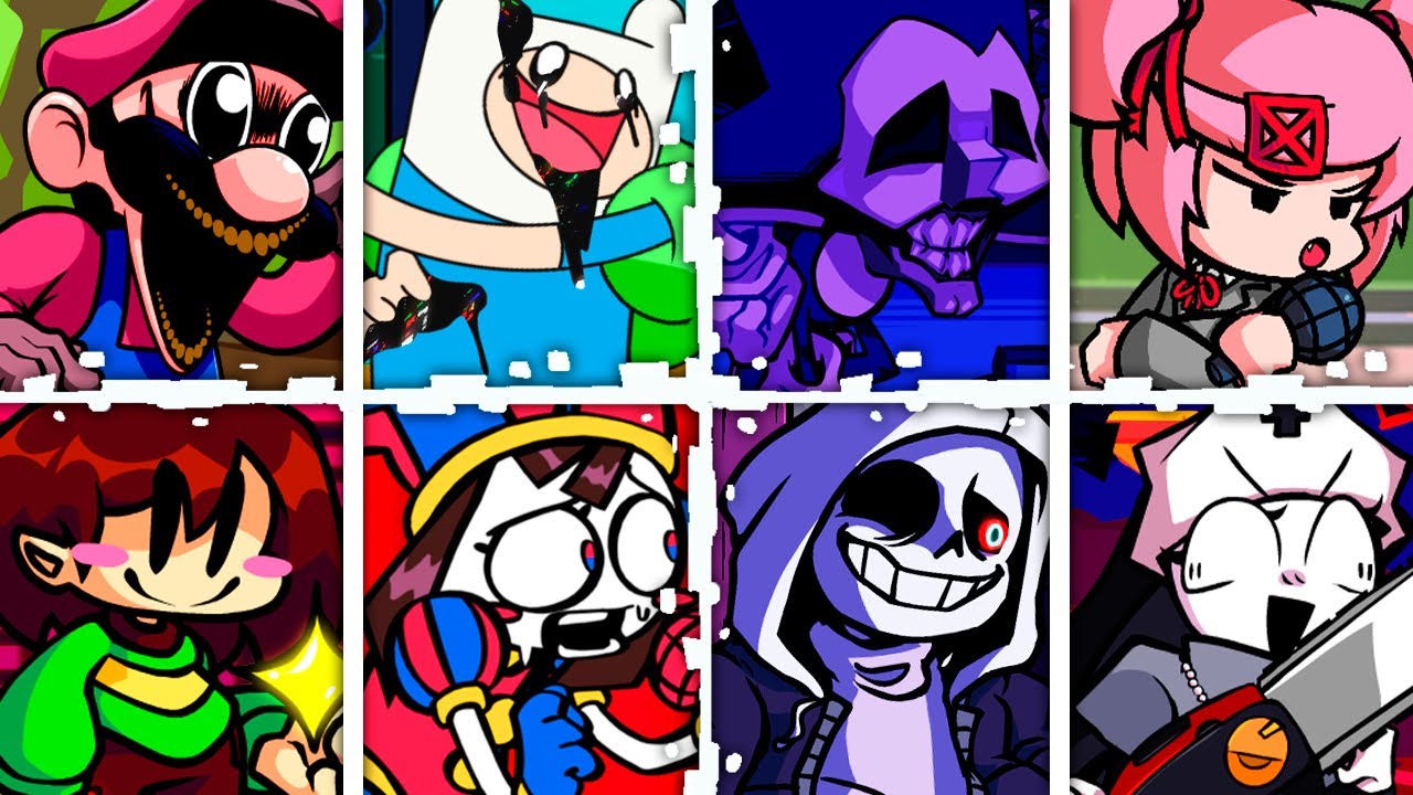 LAST COURSE but Every Turn a Different Character Sings 🎶⚡ (FNF Mario ...