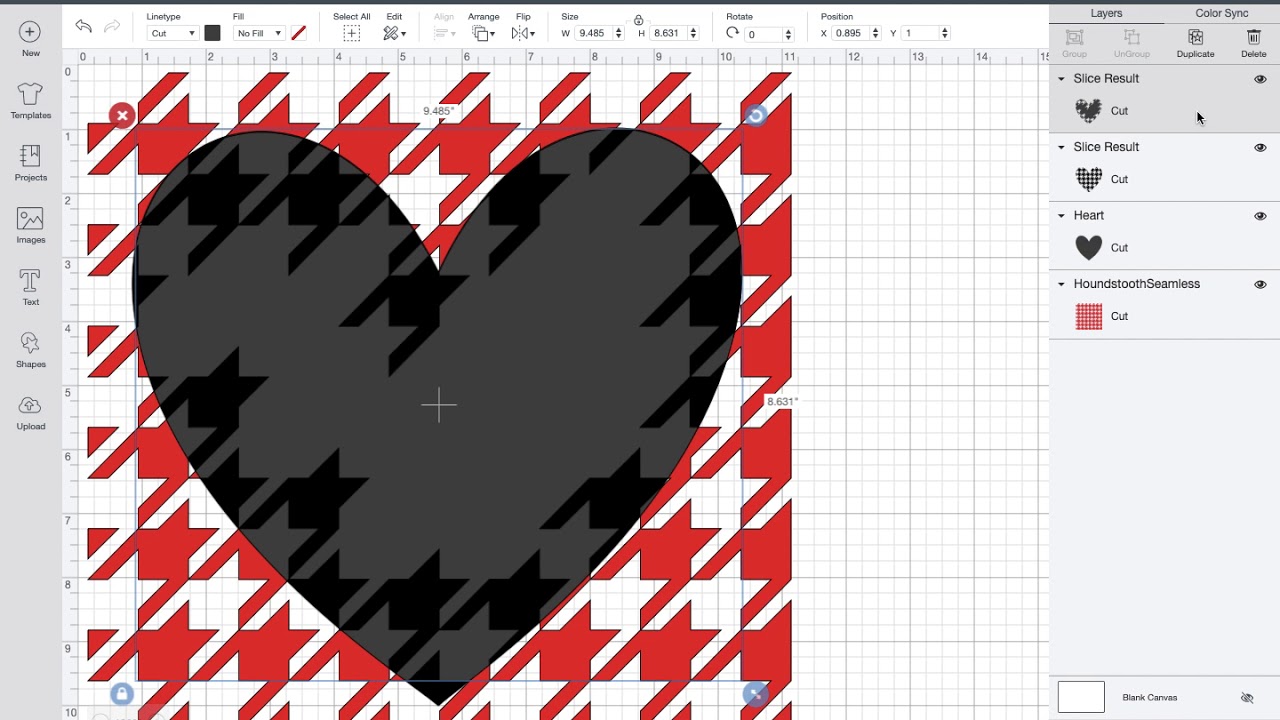 Cricut Design Space - Fill any shape with a seamless pattern - YouTube