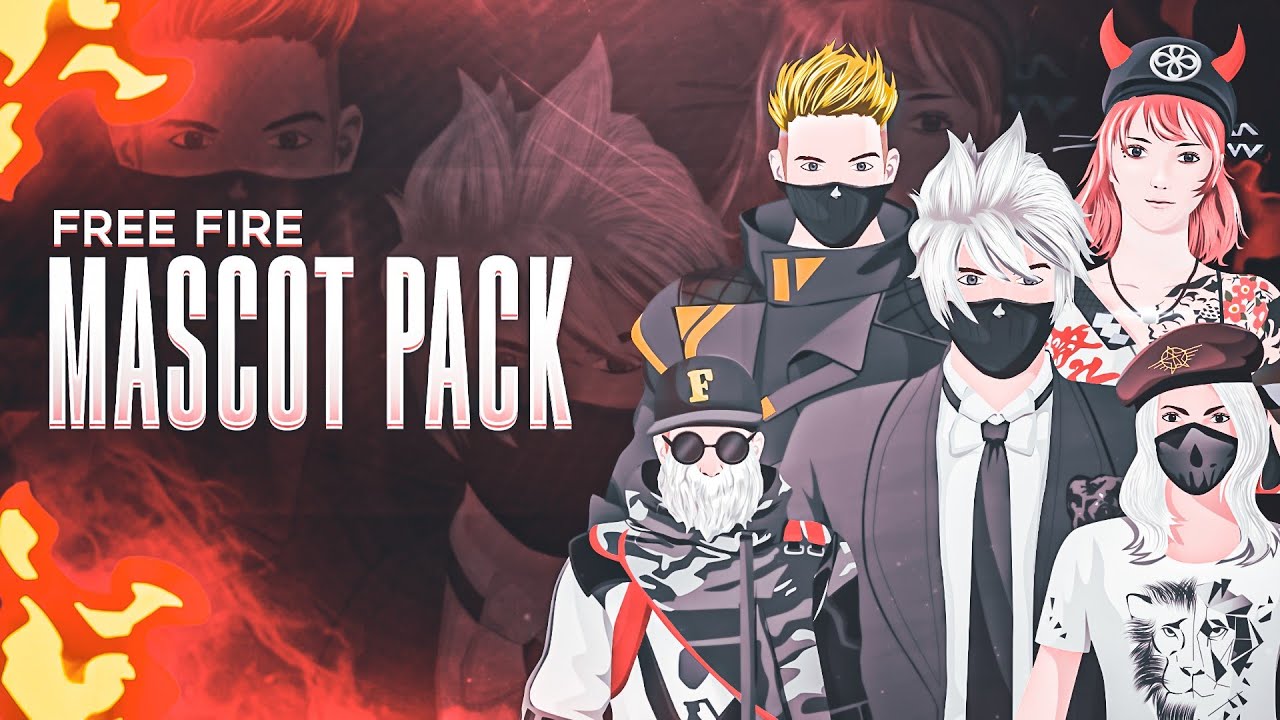 Free Fire custom Mascot || Free fire gaming Mascot of every character ...