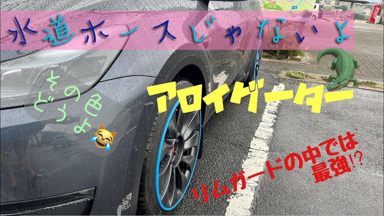 Tesla Model Yにリムガードつけました【Alloygator】 - YouTube