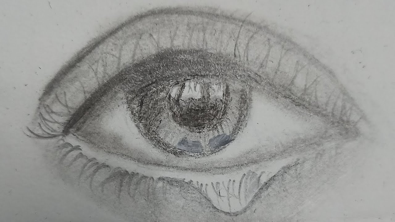 realistic eye drowning tutorial step by step - YouTube