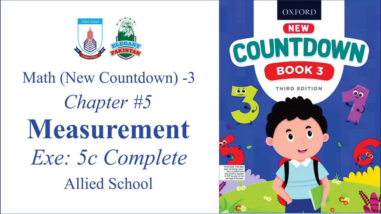 Class 3 Mathematics Chapter #5 Measurement Exercise 5c Complete. Allied ...