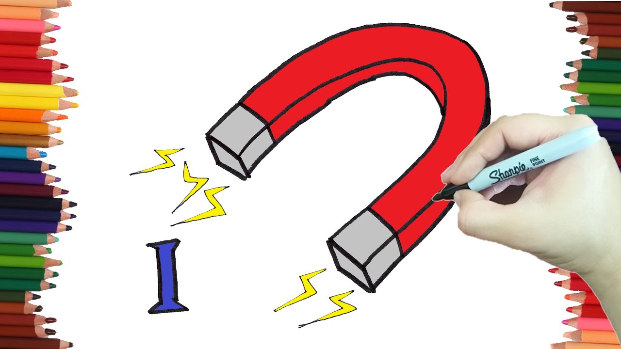 Drawing A MAGNET - Speed drawing - YouTube