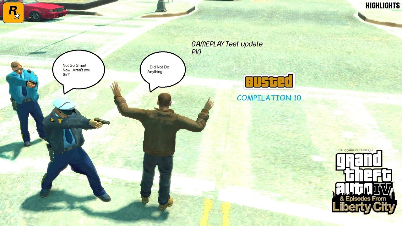 GTA 4 TCE GAMEPLAY Updates p29 - Busted Compilation 10 [HD] - YouTube