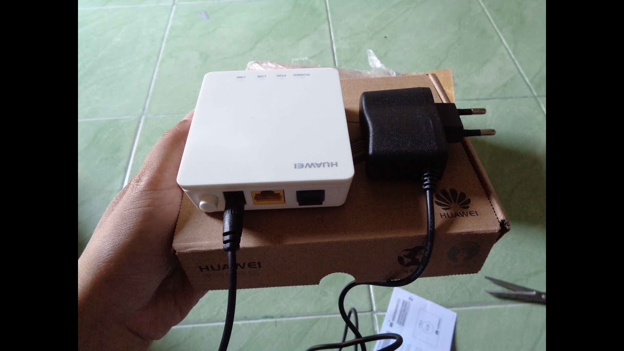 unboxing epon huawei hg8310m - YouTube