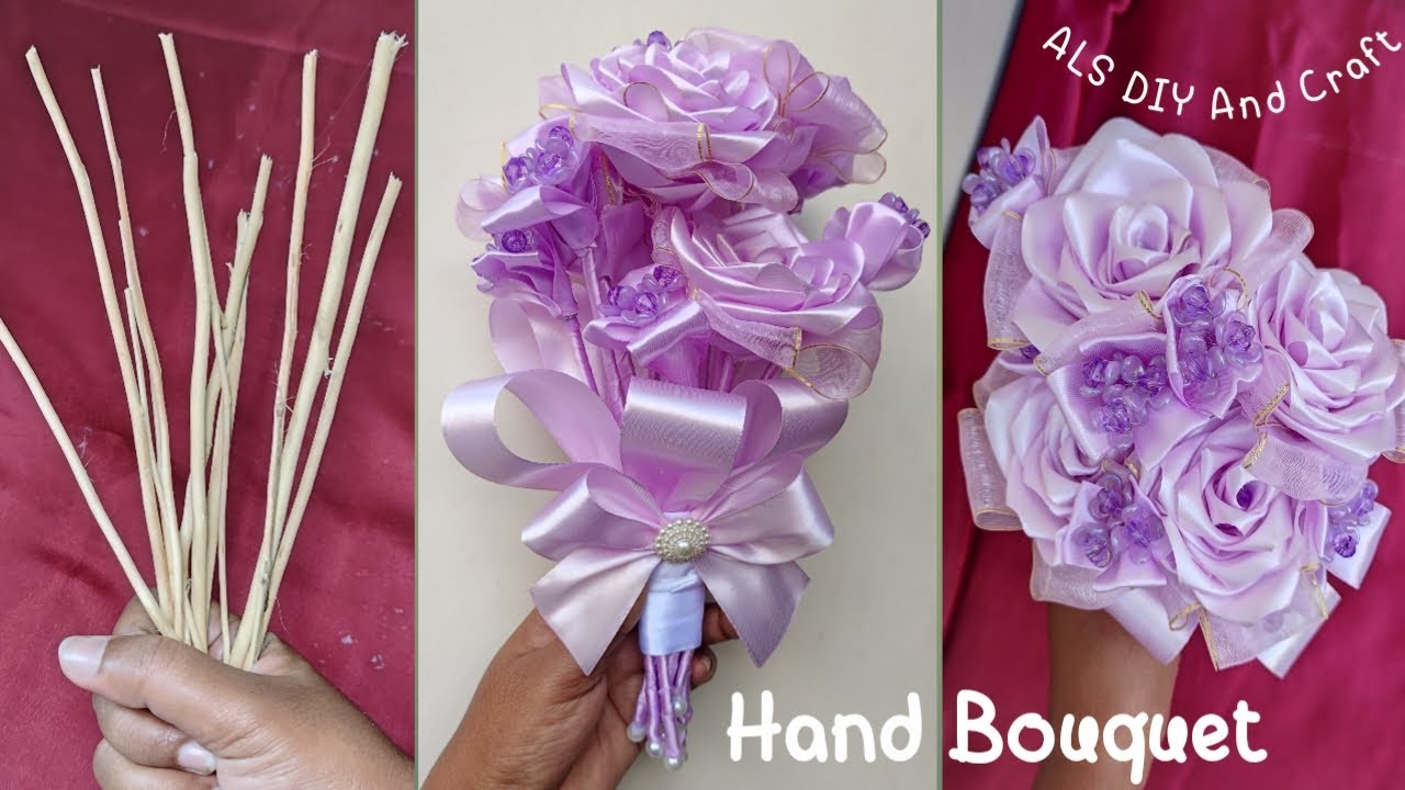 Hand Bouquet Tutorial | Tutorial Buket Bunga Pengantin Dari Kayu | DIY ...