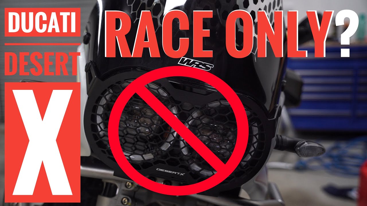 Ducati Desert X | OEM Headlight Protector | Race bike only? - YouTube