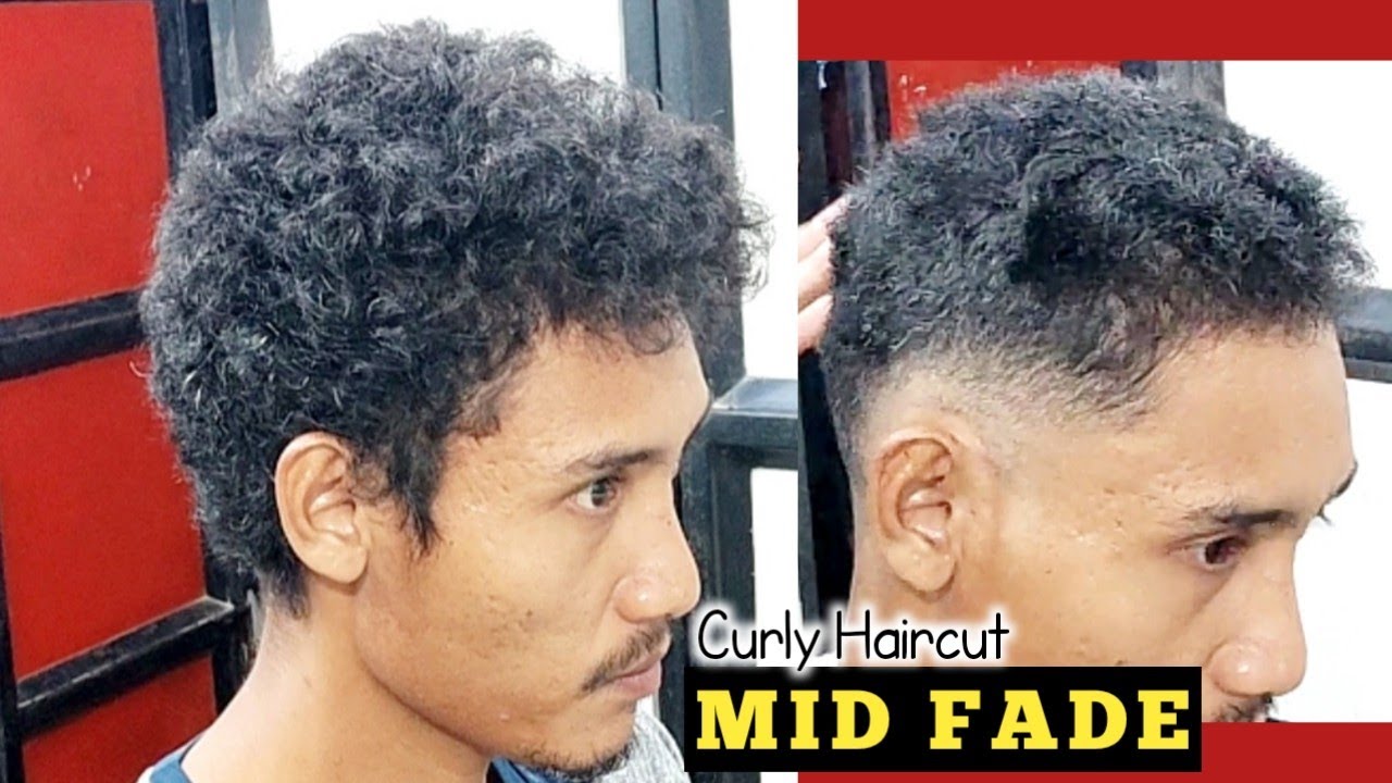 Cukup Mudah💈Teknik Potong Rambut Pria Model Middle Fade pada Rambut ...