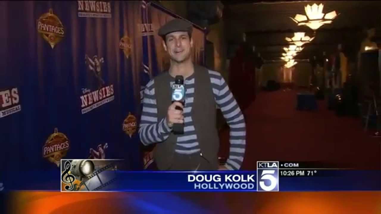 KTLA 5 Reporter Doug Kolk...Becomes a "Newsie"! - YouTube
