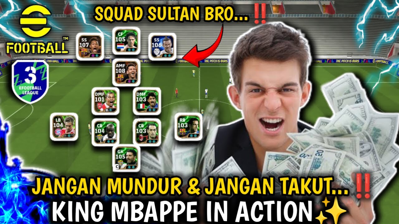 KING MBAPPE ON FIRE MELAWAN SQUAD SULTAN - eFootball 2025 Mobile - YouTube