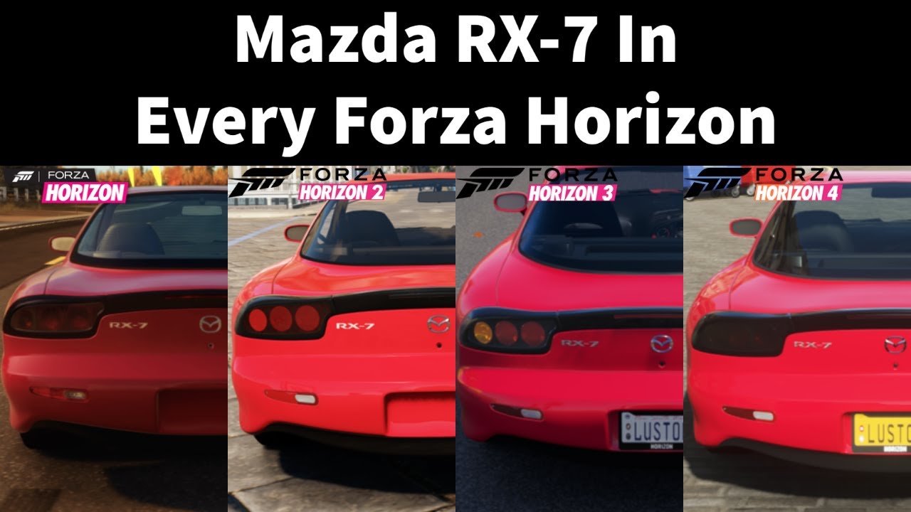 Mazda RX-7 In Every Forza Horizon - Engine Sounds And Car Graphics ...