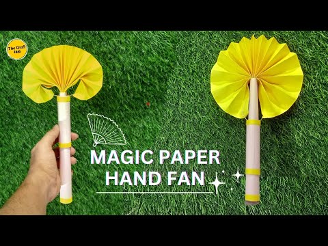 How To Make Magic Hand Fan With Paper | Diy Paper Fan | Easy Craft ...