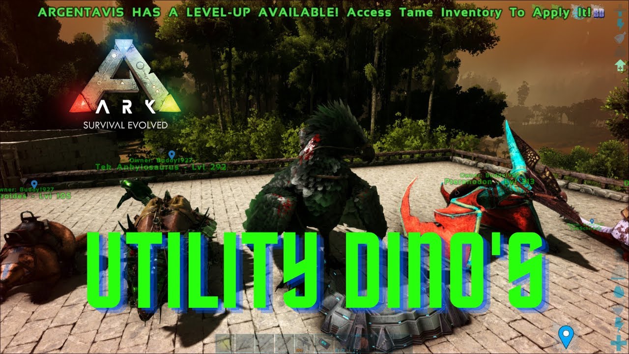 Ark Survival Evolved Utility Dinos - YouTube