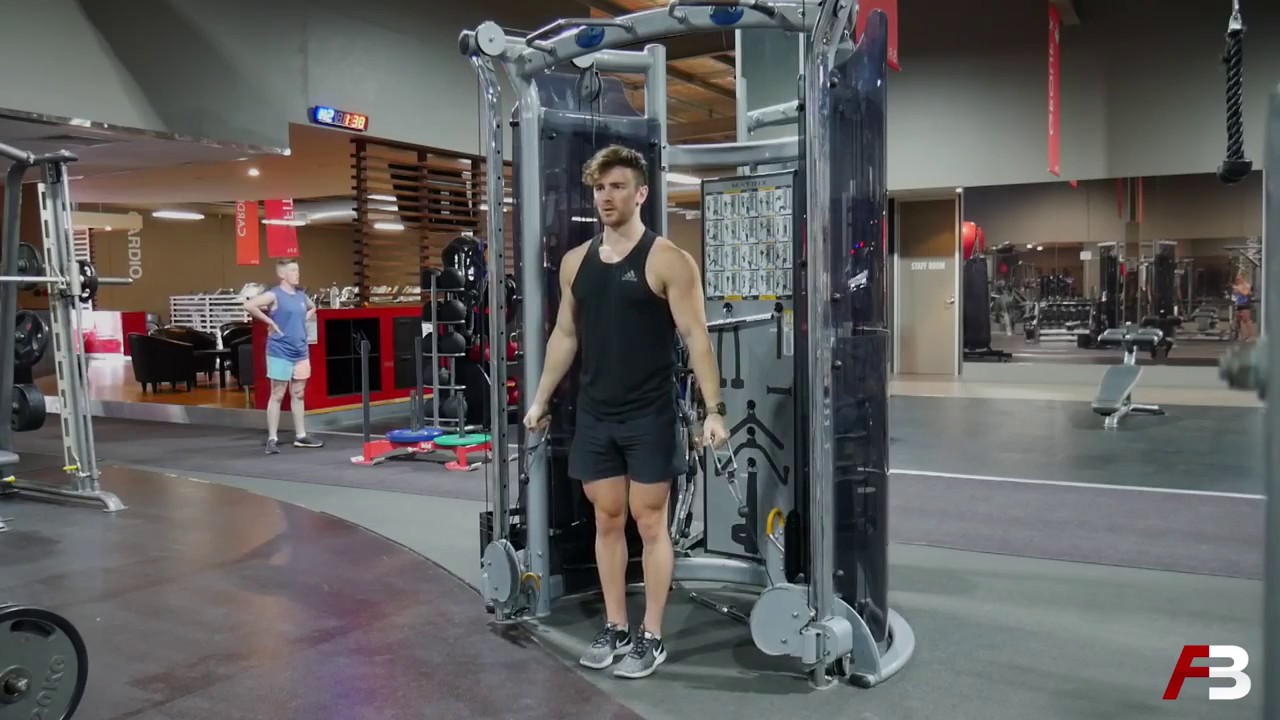 Dual Cable Shoulder Press - YouTube