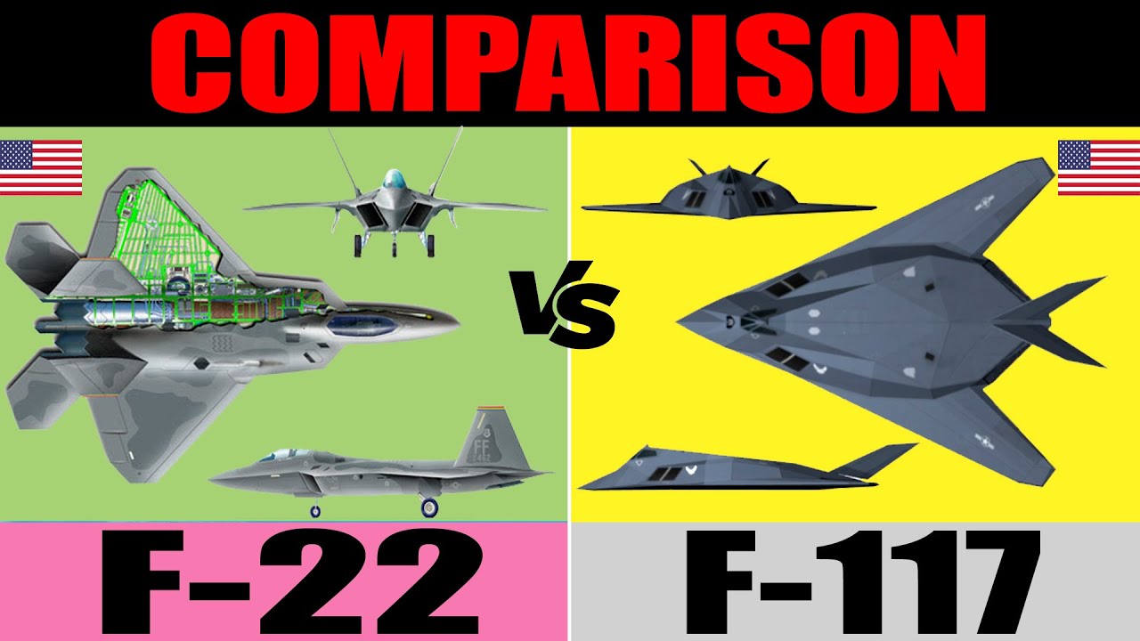 F-117 Nighthawk vs F-22 Raptor: comparison | F-22 vs F-117: Which Would ...