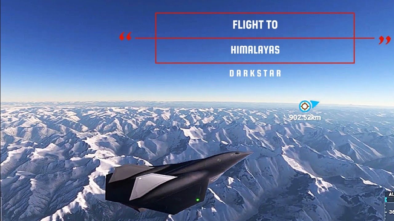 MFS 2020 - Darkstar - Flight to the Himalayas - Dubai to Thibet ...