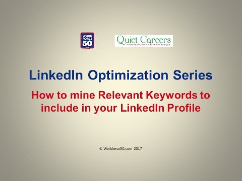 LinkedIn Tips: How to Optimize Keywords for Job Search - YouTube