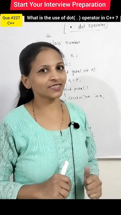 What is the use of a dot( . ) operator in C++ ? #shorts - YouTube