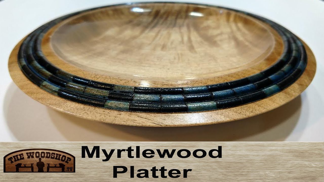 Woodturning Myrtlewood Platter | Carl Jacobson - YouTube