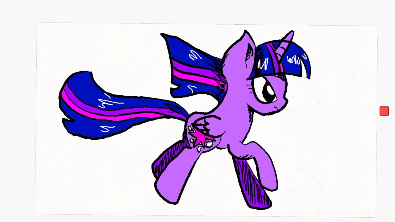 Twilight Sparkle Run Cycle (Flipaclip) TEST - YouTube