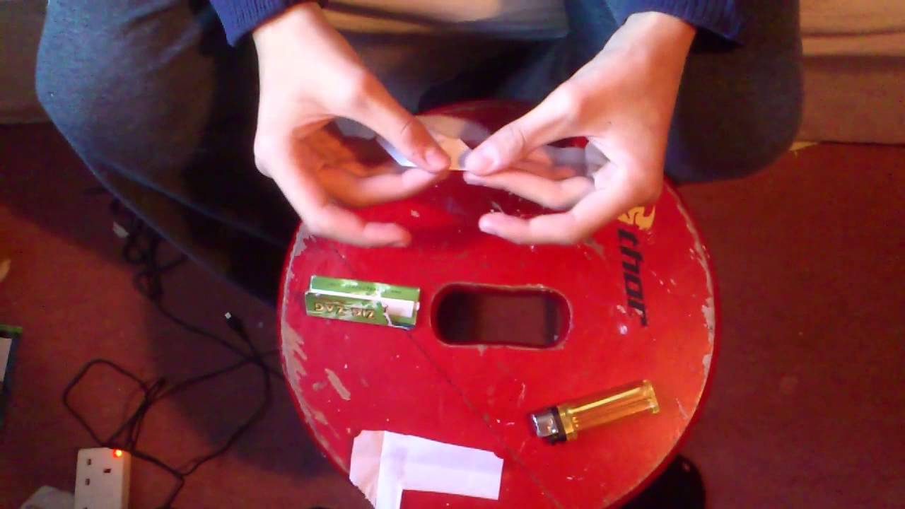 How to make a L plate and a roach/crutch - YouTube