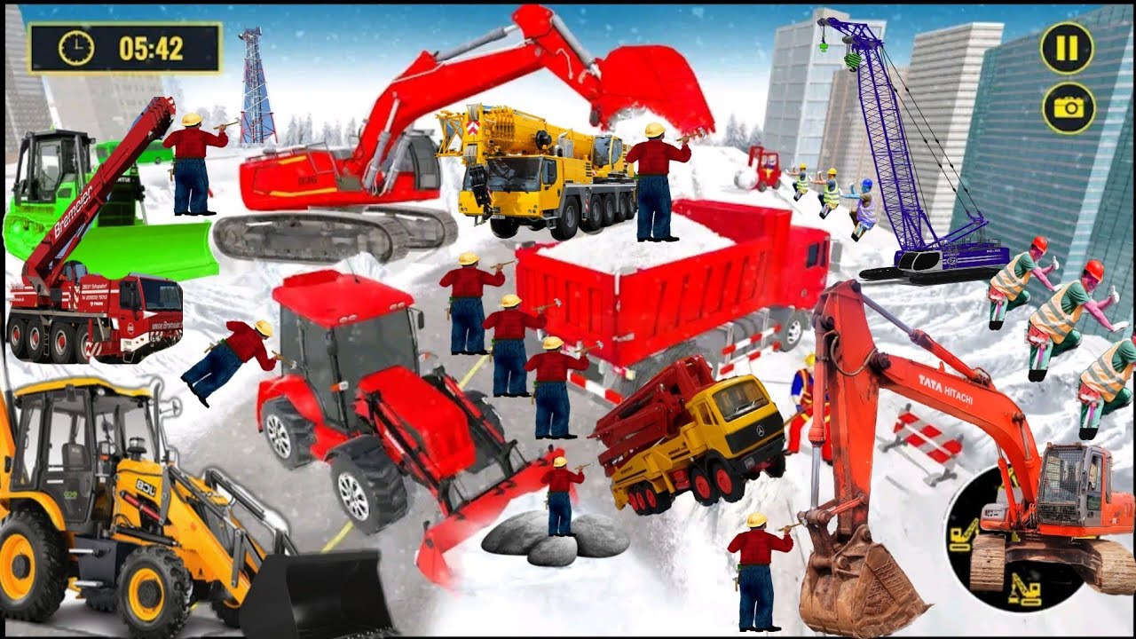 Show road construction jcb game - city road construction simulator 3d ...