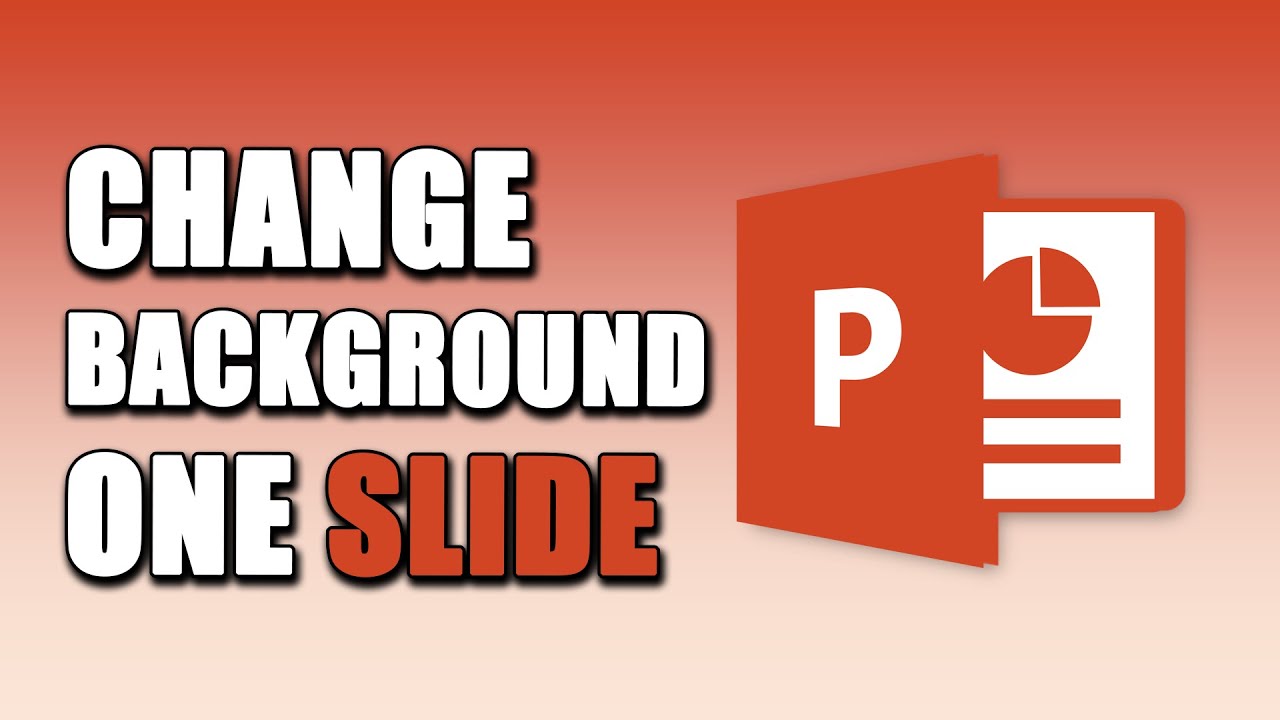 How To Change Background On One Slide Only (EASY!) - YouTube