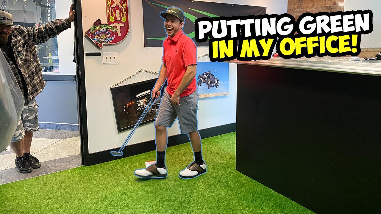 I TRANSFORMED MY OFFICE INTO A GOLF COURSE ! - YouTube