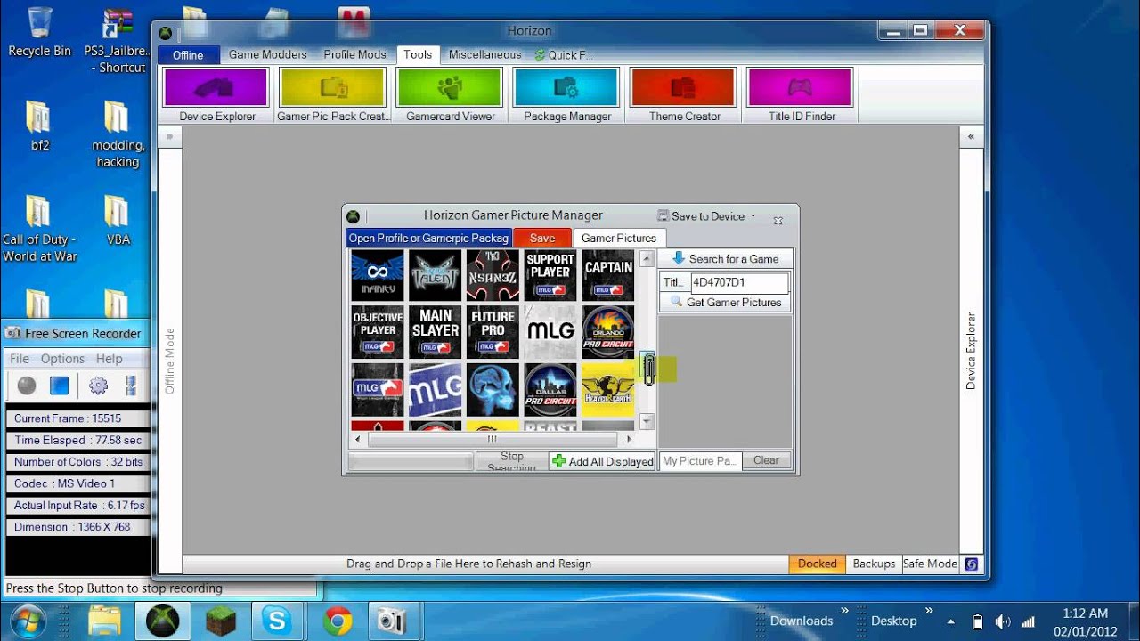 TUT how to make your own gamer picture packs - YouTube