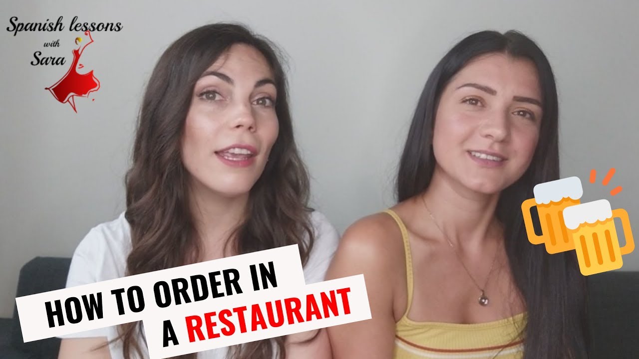 How to order in a restaurant in Spanish? - YouTube