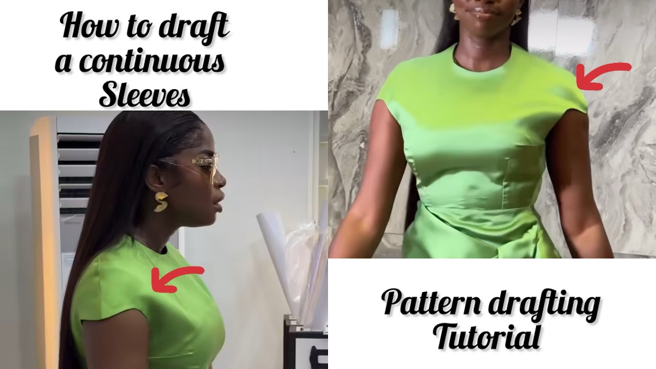 How to draft a continuous sleeves /cap sleeves /pattern drafting ...
