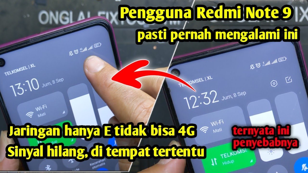 PERBAIKAN REDMI NOTE 9 SINYAL HANYA E TIDAK BISA 4G, SINYAL KADANG ...
