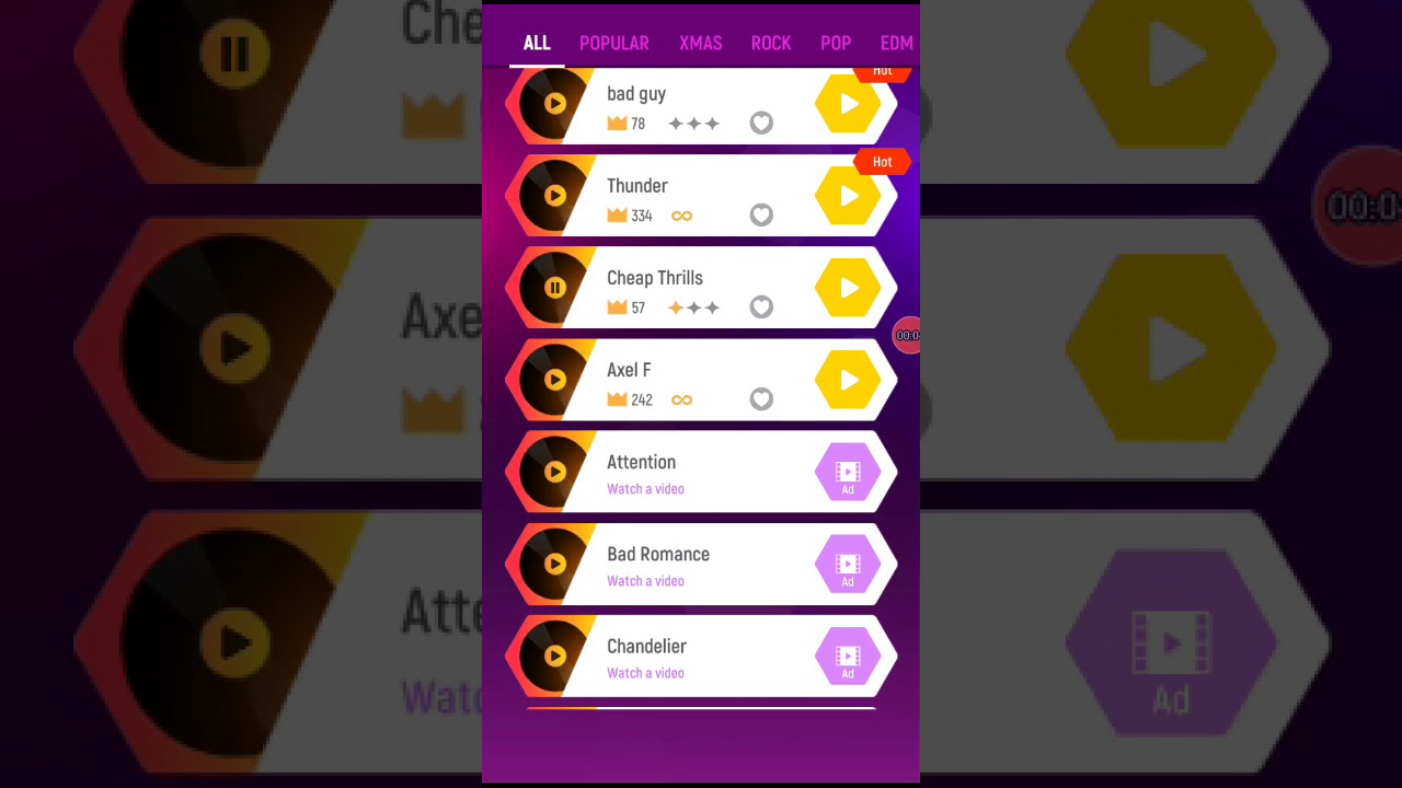 Tiles Hop mobile game gameplay - YouTube